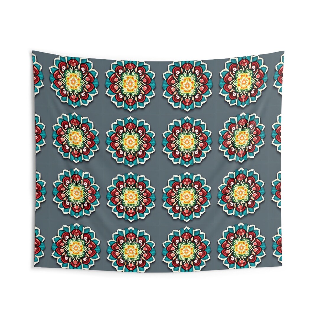 Mandala Repeating Pattern Wall Art Tapestry - Etsy
