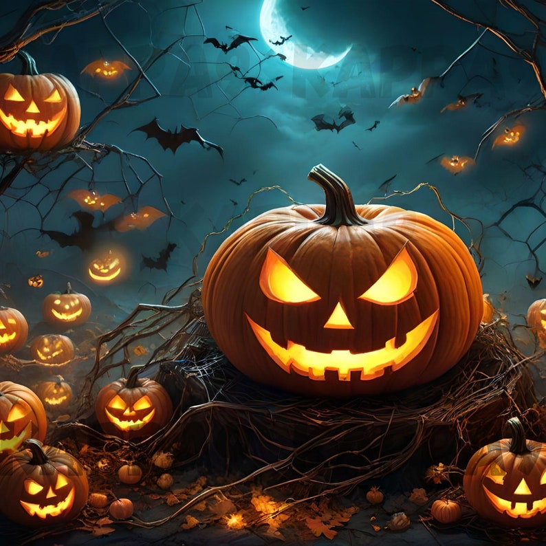 Halloween Poster Gift Printable Art Gallery Wall Digital Download - Etsy