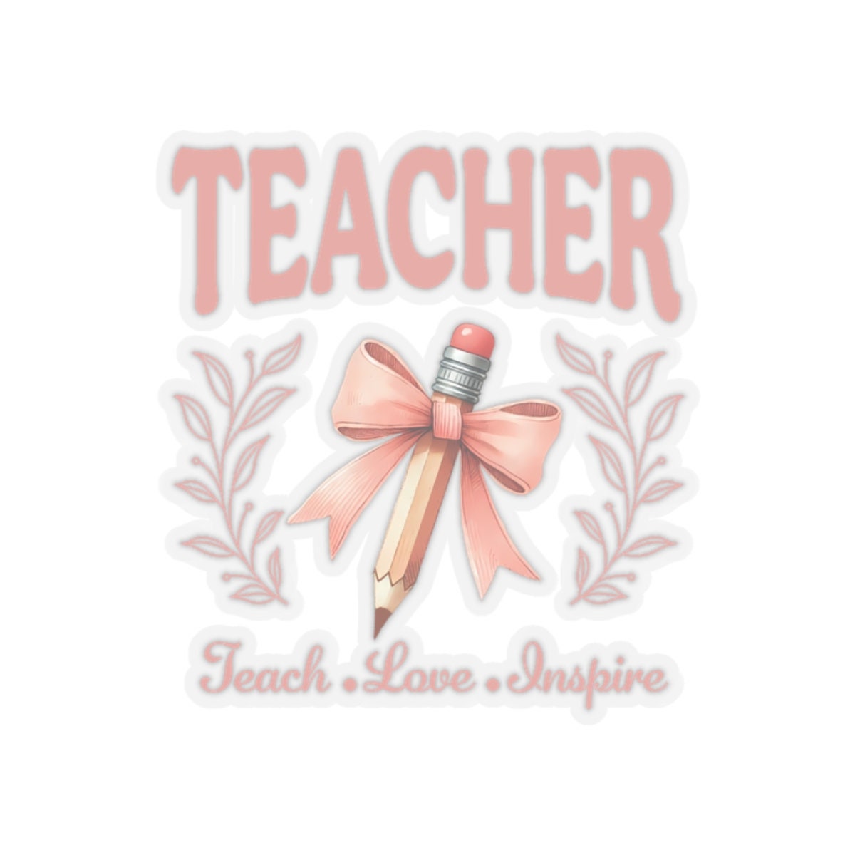 Teacher Pencil Sticker, Gifts for Teachers Educators, Laptop Journal ...