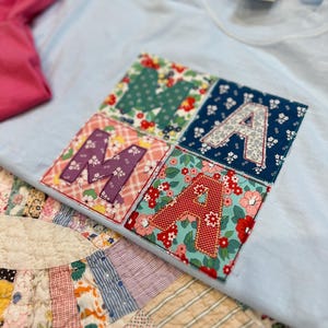 Mama Block Applique | MAMA Tshirt | MAMA Applique | Quilty Mama Tshirt ...