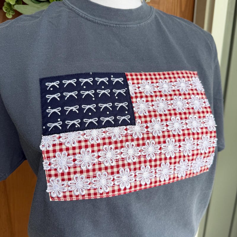 Usa Gingham T Shirt - Etsy