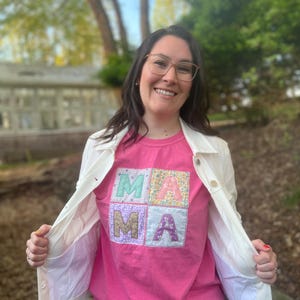 Mama Block Applique | MAMA Tshirt | MAMA Applique | Quilty Mama Tshirt ...
