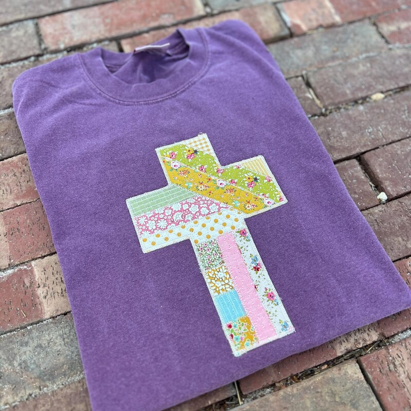 Cross Applique Shirt - Etsy