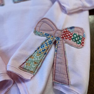 Side Bow Sweatshirt | Monogram Sweatshirt |quilt Sweatshirt | Patchwork ...