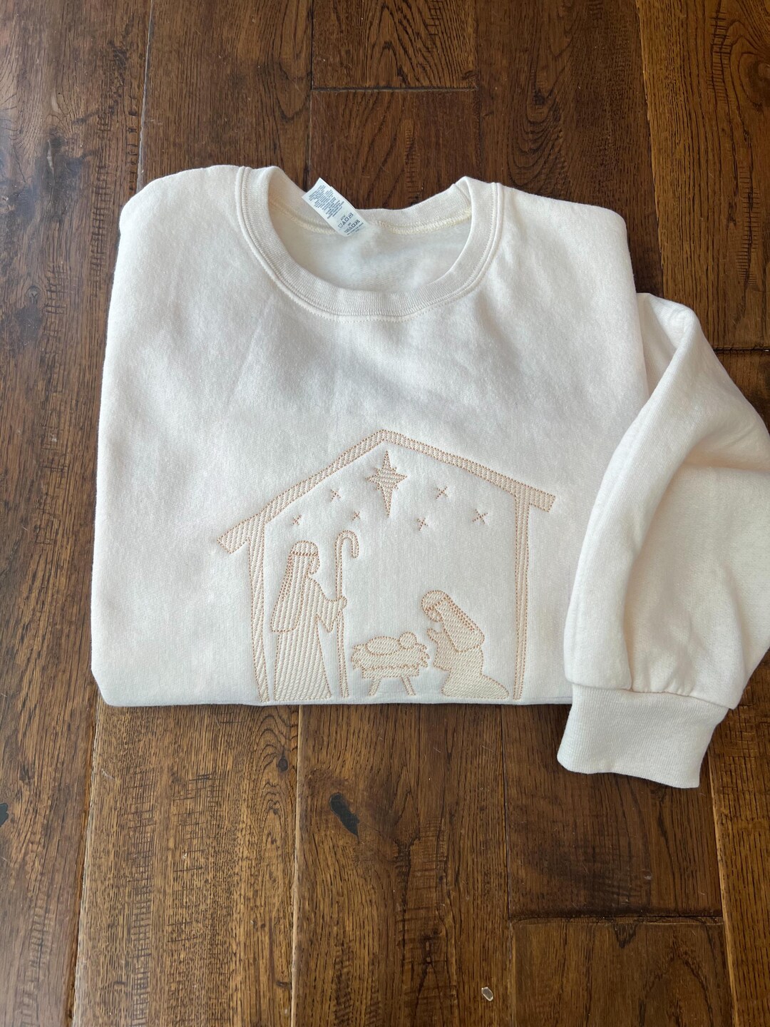 Nativity Sweatshirt, Tone on Tone Sweatshirt, Christmas Sweatshirt ...