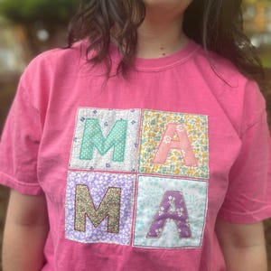 Mama Block Applique | MAMA Tshirt | MAMA Applique | Quilty Mama Tshirt ...