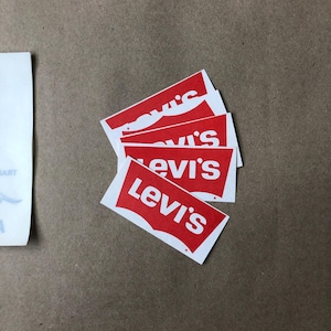 Levi's Logo Sticker Set Authorized Dealer Decal Classic Red Batwing ...