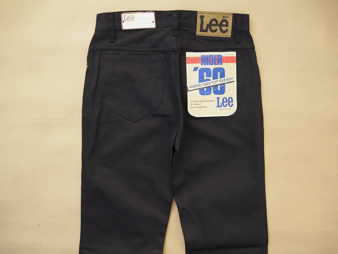 Lee Rider Black Jeans, Size S (W 29" L 34") Mid Rise, Regular Fit ...