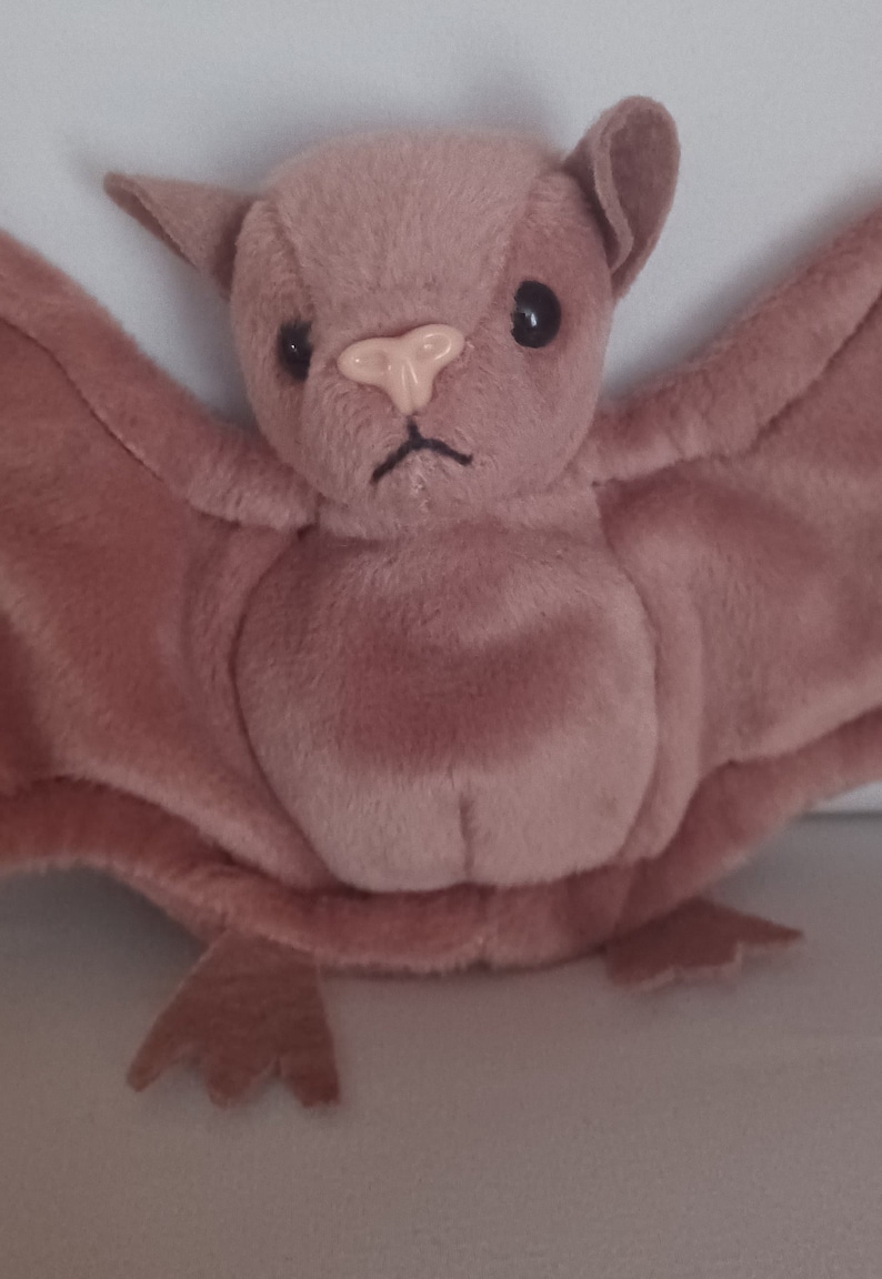 Ty Vintage Beanie Baby "batty" the Bat EXTREMELY RARE Crooked Nose Tag ...