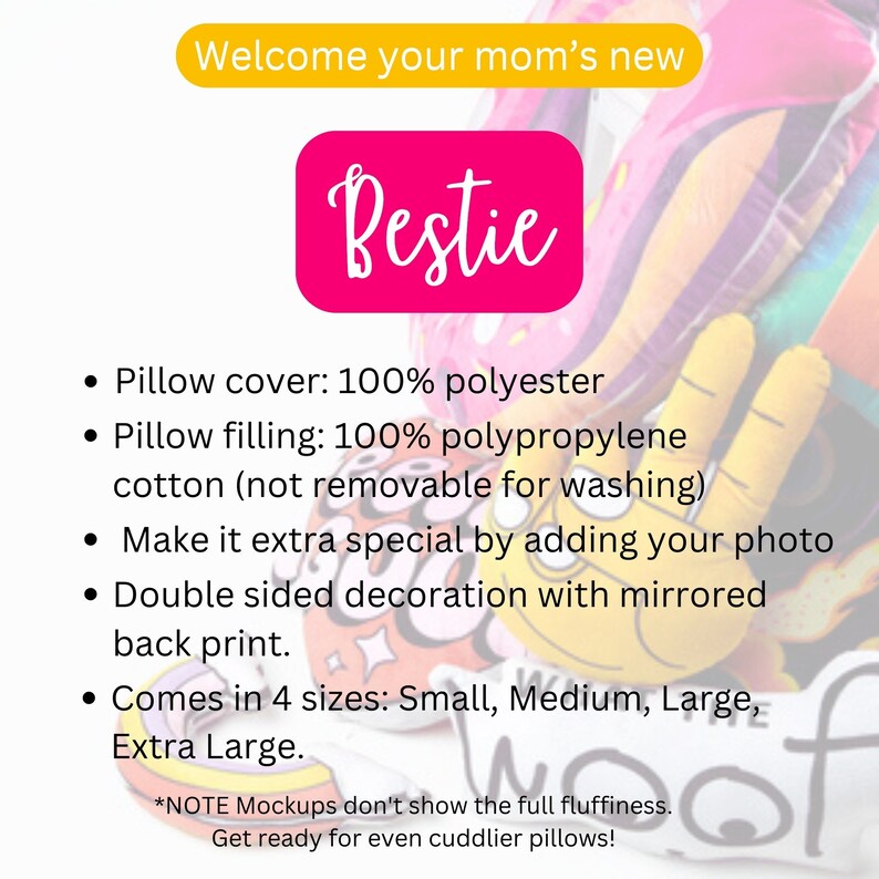 Raccoon Lover Personalized Plush Photo Pillow, Emotional Support ...