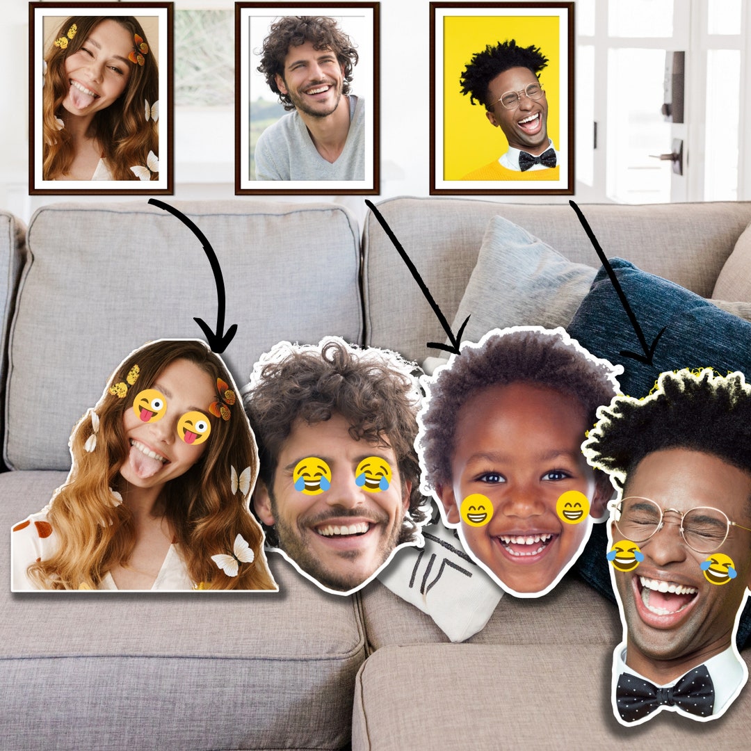 Custom Laughing Human Face Emoticon, Memorial Keepsake Pillow Gifts for ...