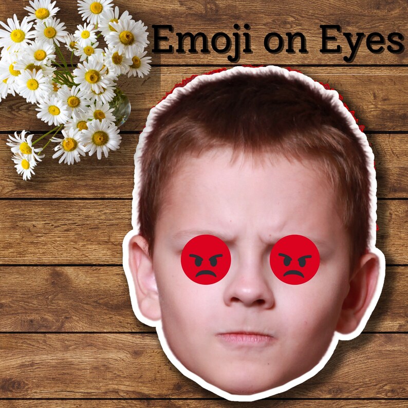 Custom Picture Angry Emoticon Face Pillow, Personalized 3D Angry Head ...