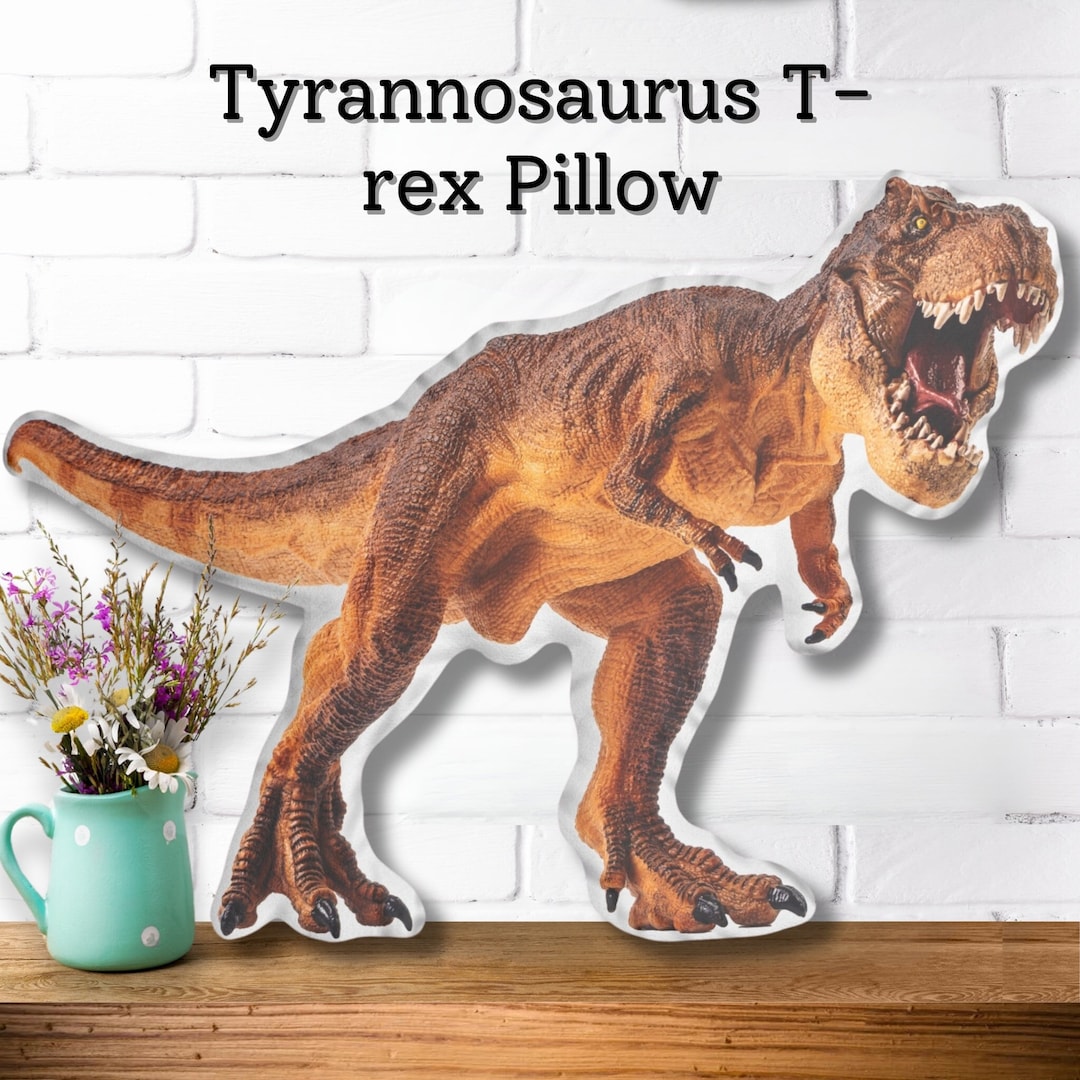 T-rex Triceratops Stegosaurus Dinosaur Plush Pillow, Nursery Boy Room ...