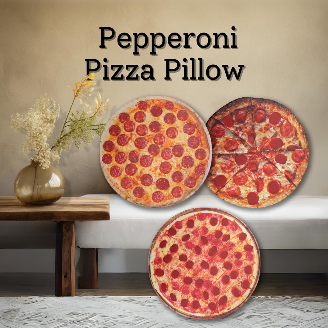 Pepperoni Pizza Gift Party Plush Pillow for Birthday College Student ...