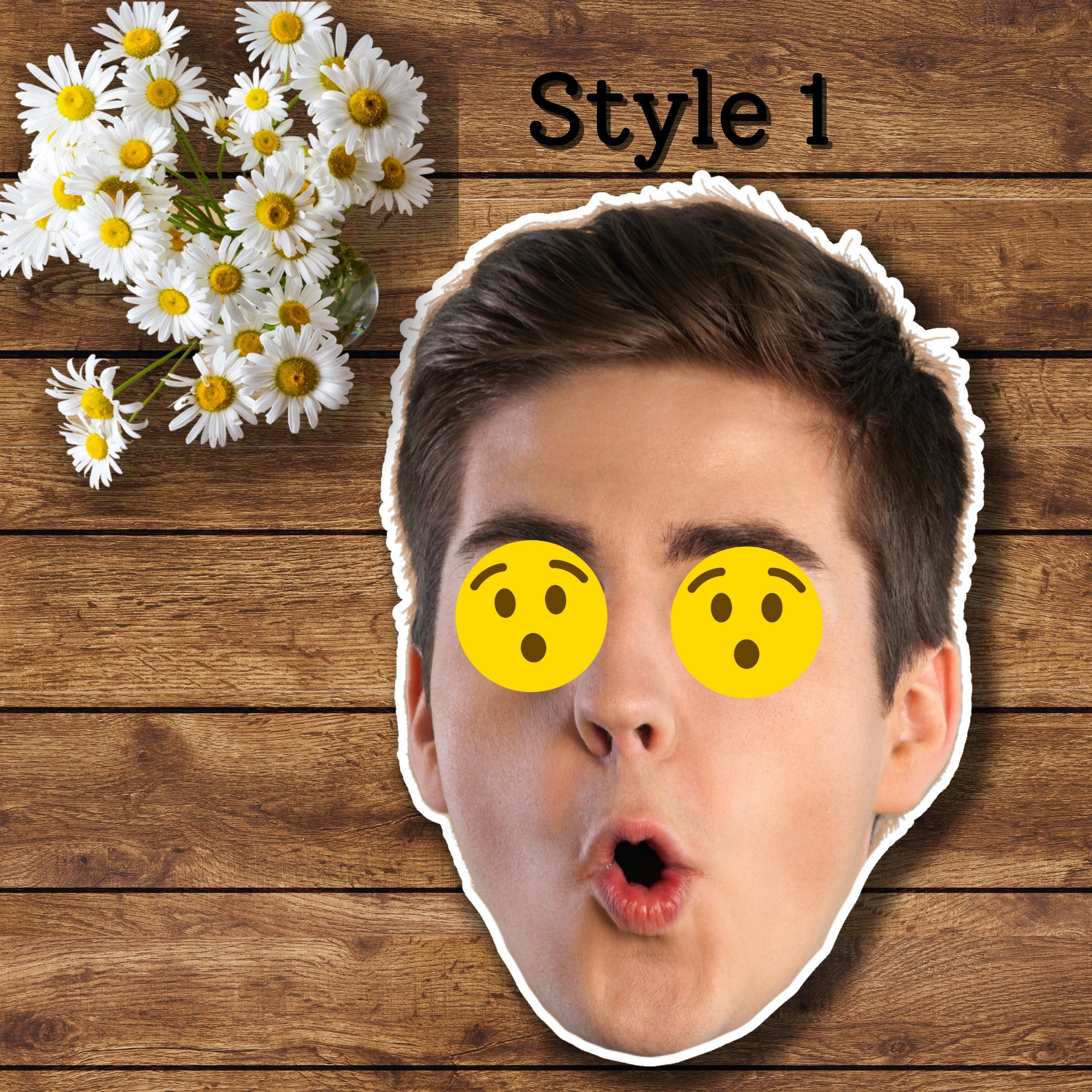 Custom Shaped Screaming Scared Emoticon Pillow From Photo, Funny Human ...