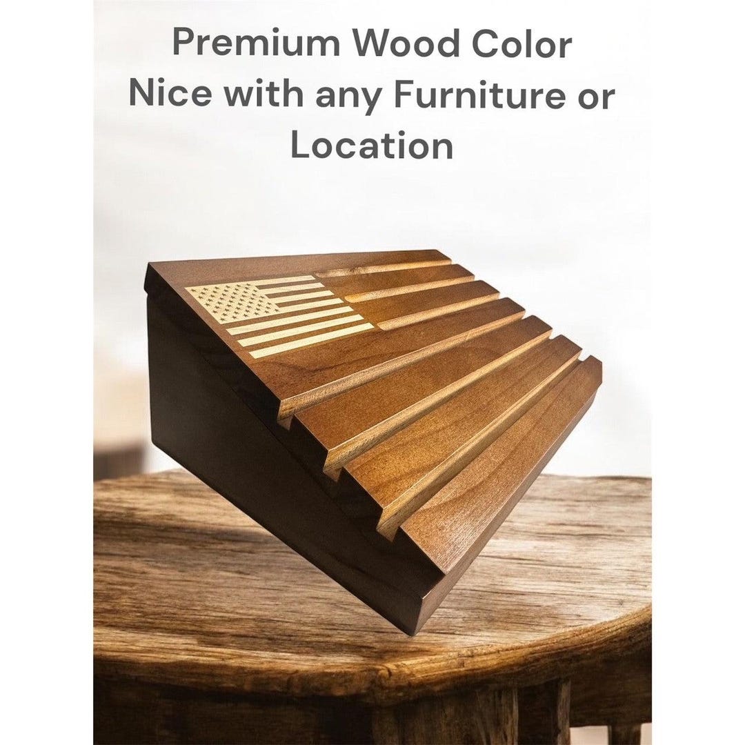 Challenge Coin Display Case Made of Wood, Coin Holder With Storage ...