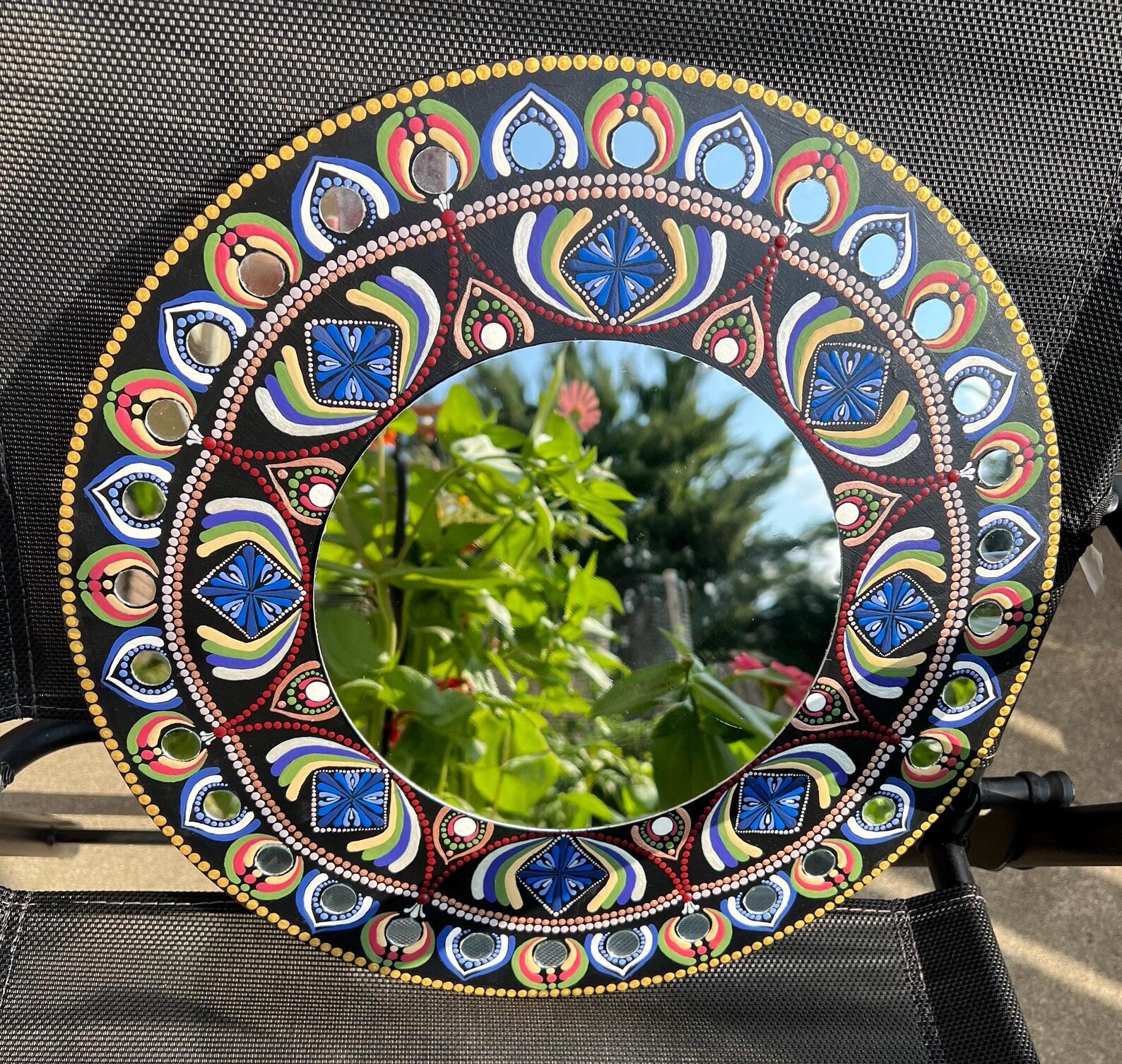 Mandala 15 With 8 Mirror Wall Home Decor - Etsy