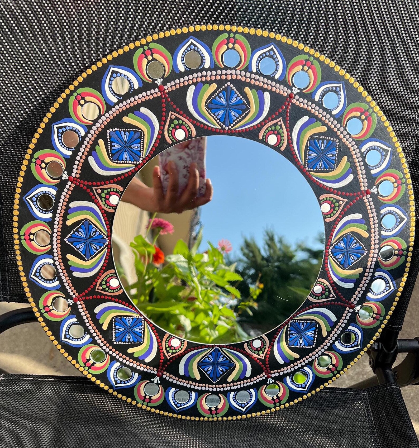 Mandala 15 With 8 Mirror Wall Home Decor - Etsy