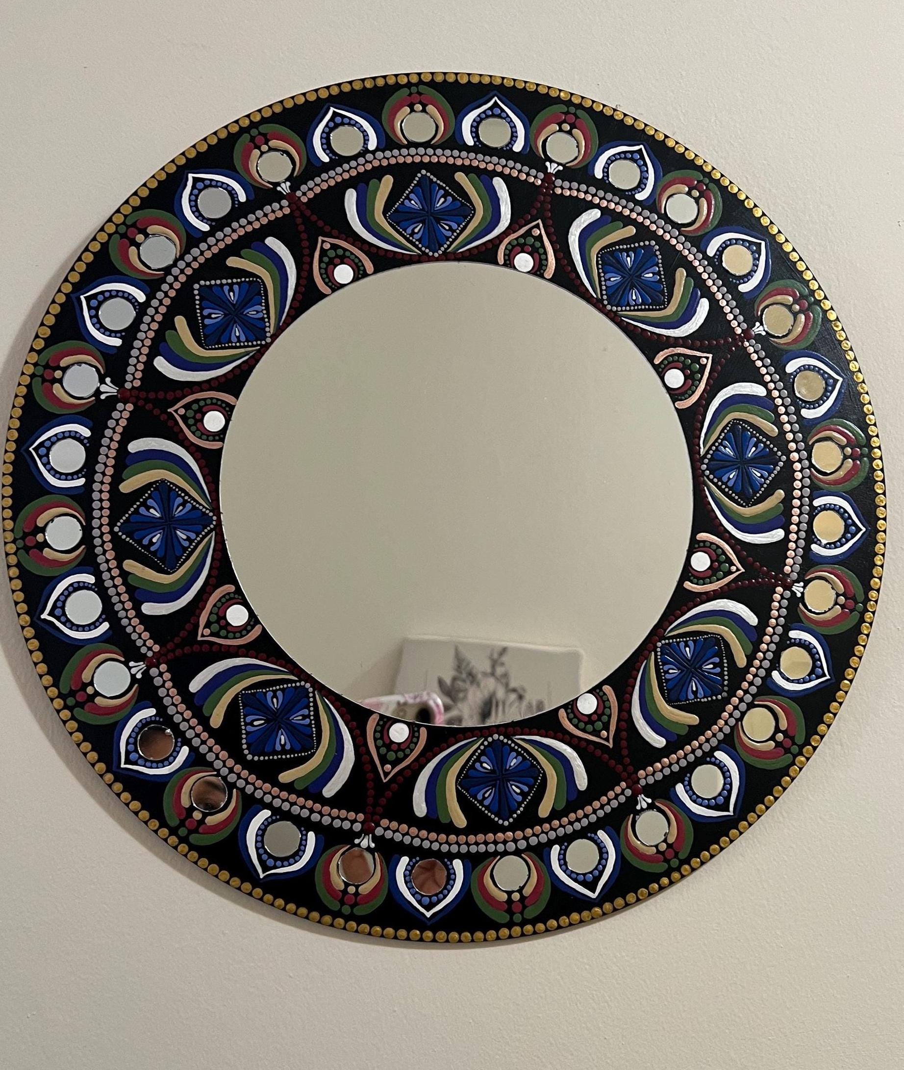 Mandala 15 With 8 Mirror Wall Home Decor - Etsy