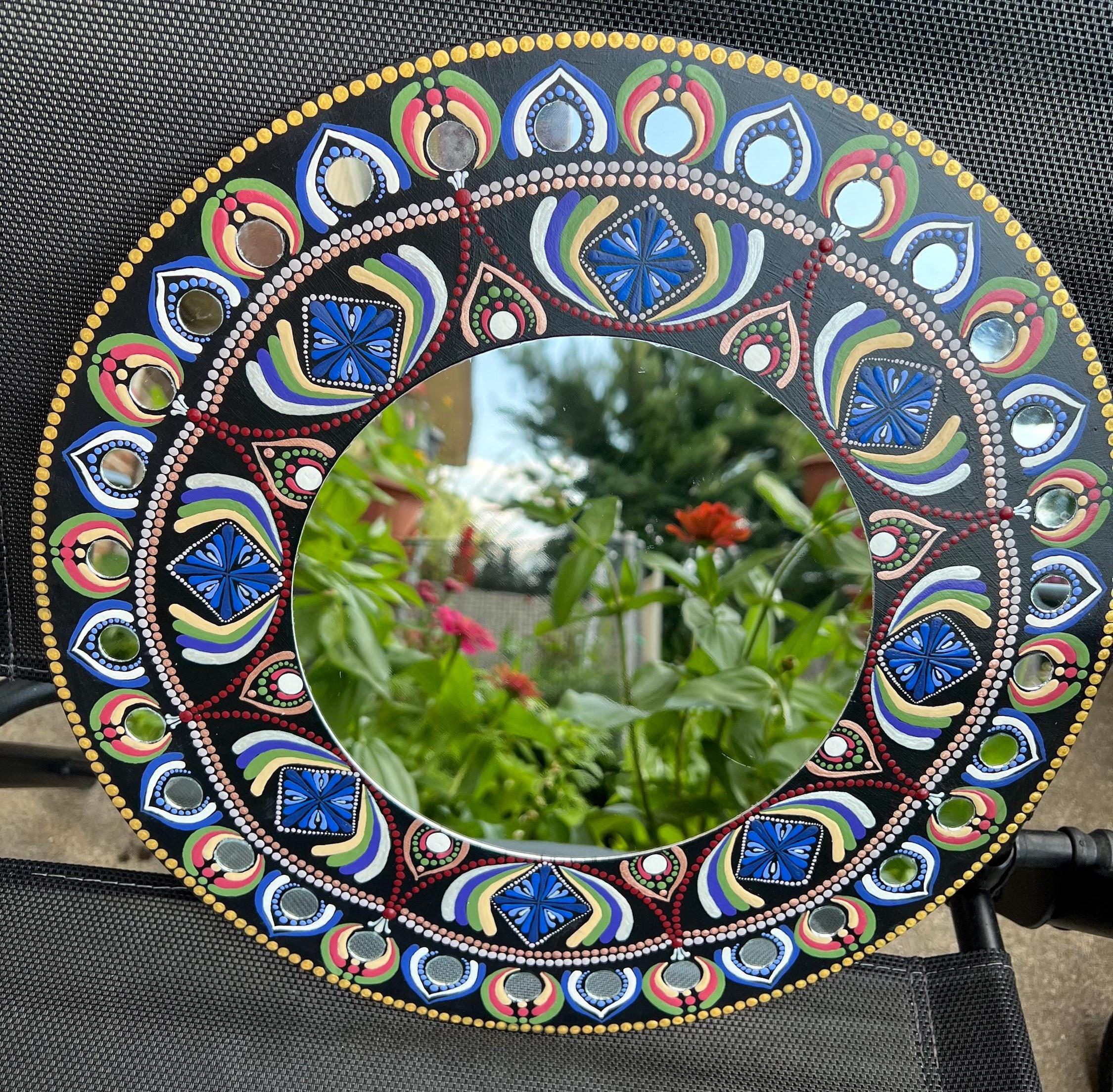 Mandala 15 With 8 Mirror Wall Home Decor - Etsy