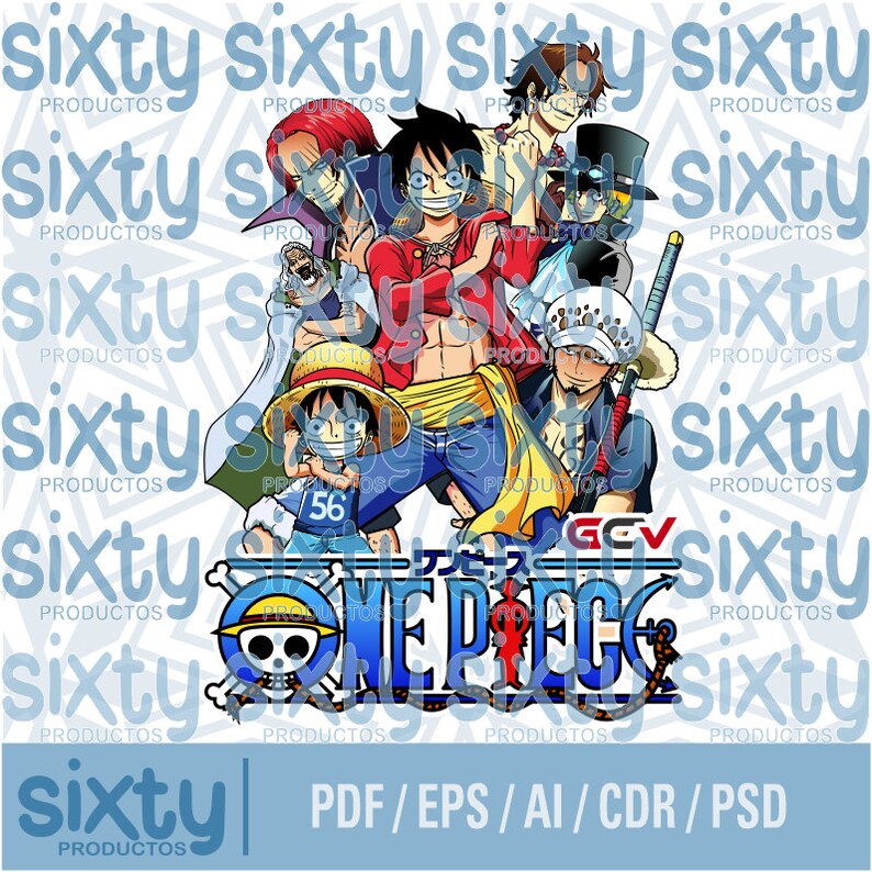 One piece anime eps, pdf, cdr, psd, ai, cdr - Etsy México