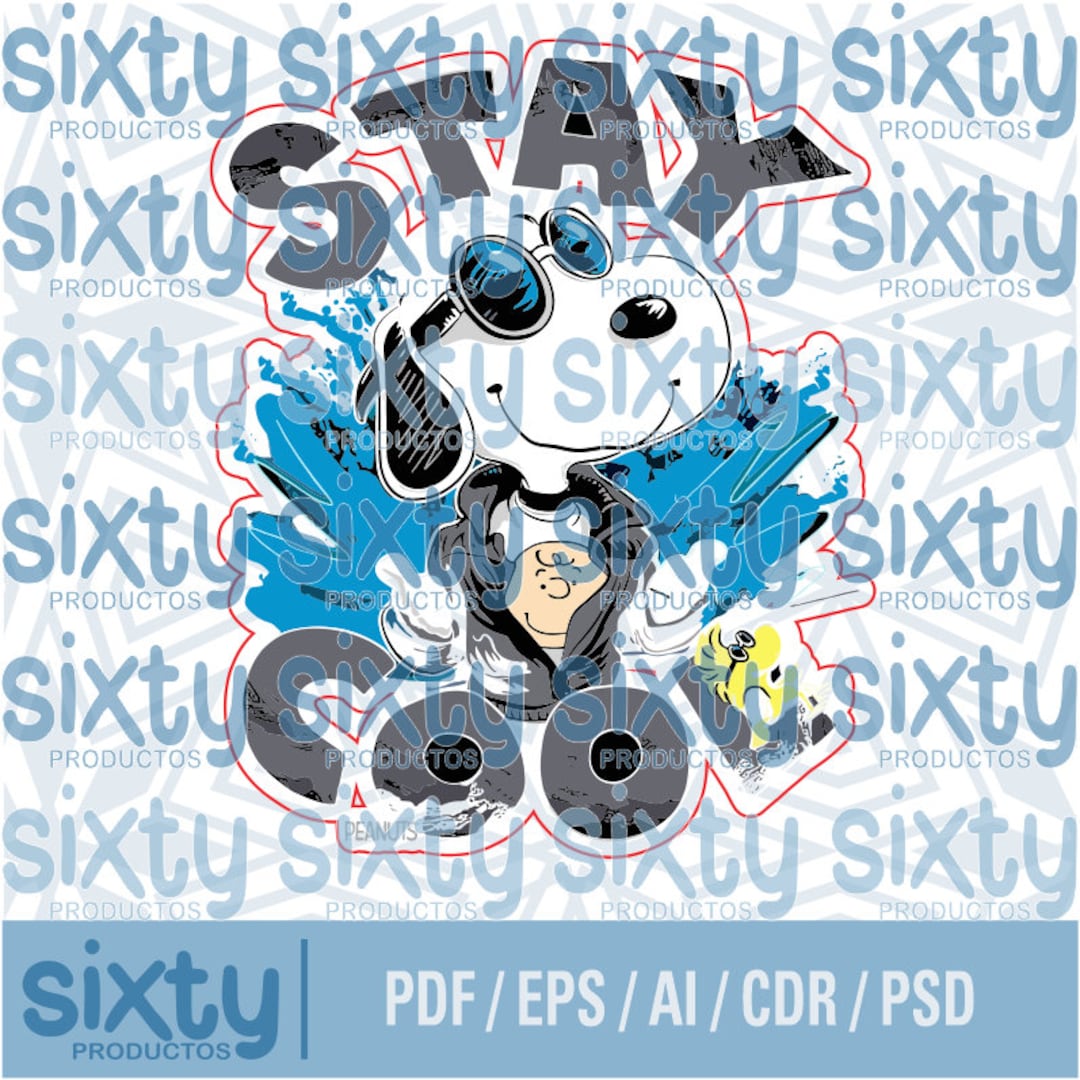 Vector Snoopy Stay Cool Print Dtg, Digital eps, Pdf, Cdr, Psd, Ai, Cdr ...