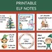 24 Elf Note Printables for Christmas Elf Ideas Jokes Activites Elf on ...