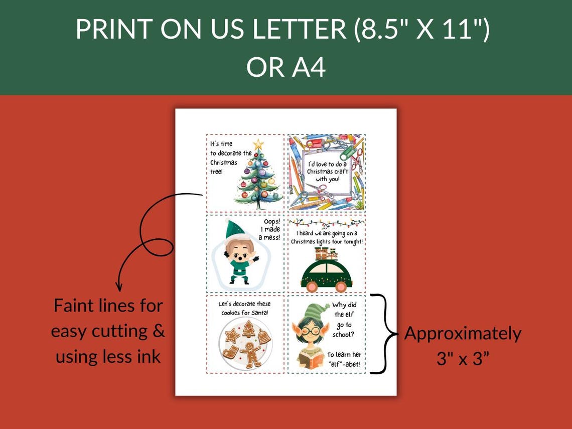 24 Elf Note Printables for Christmas Elf Ideas Jokes Activites Elf on ...