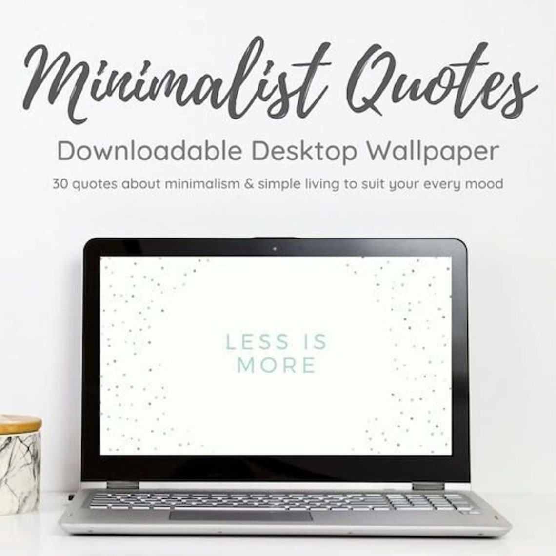 Minimalist Desktop Wallpaper Quotes Bundle - Etsy