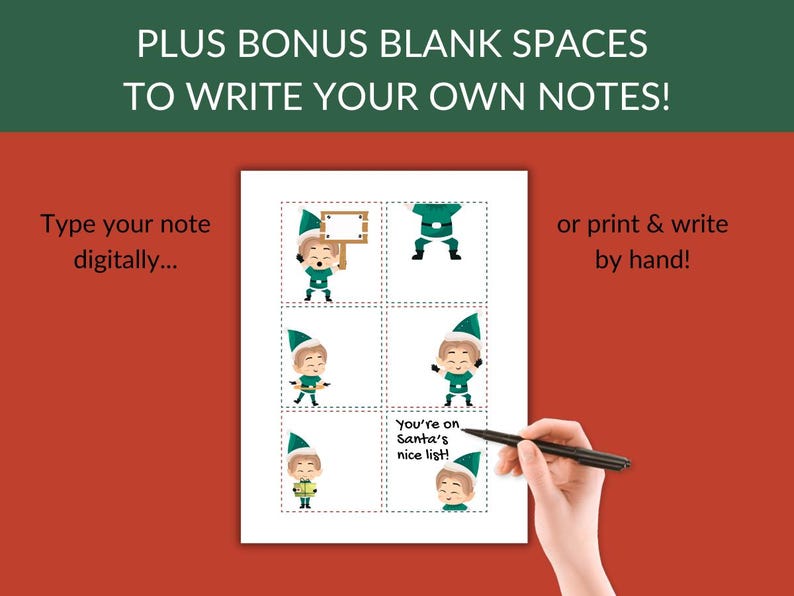 24 Elf Note Printables for Christmas Elf Ideas Jokes Activites Elf on ...