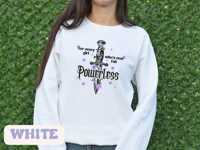 Powerless Sweatshirt, Romance Reader, Romantasy Sweatshirt, Paedyn Grey ...
