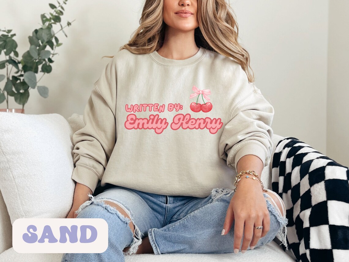 Written by Emily Henry Sweatshirt, Book Lover, Bookish Shirt, Book ...