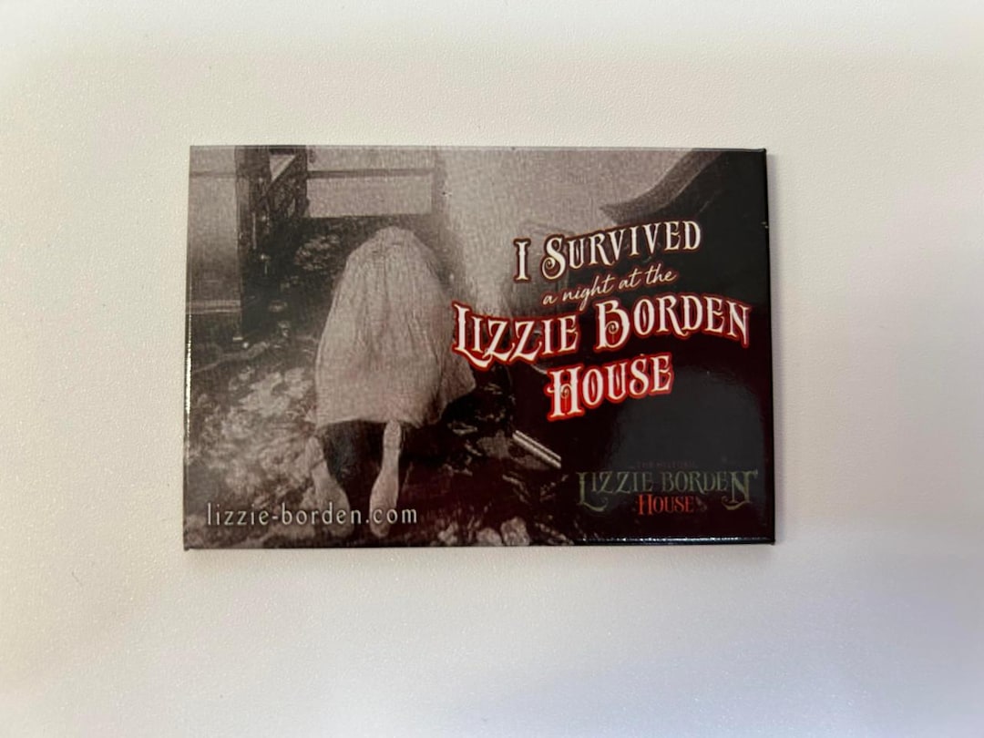 Official Lizzie Borden House "i Survived" Decorative Magnet | Halloween ...