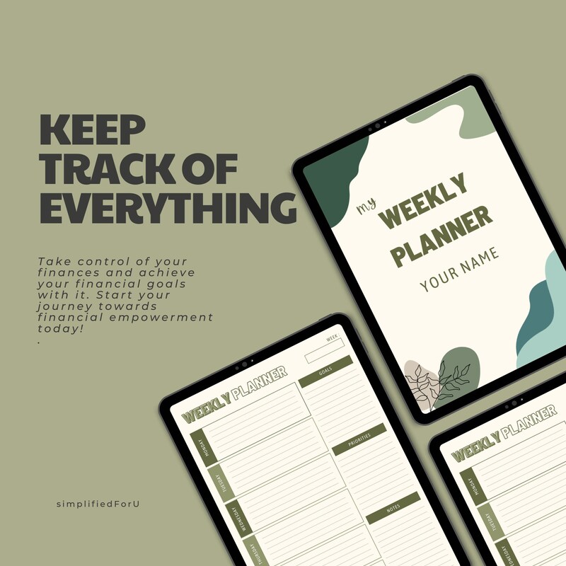 Simplified Planner - Etsy