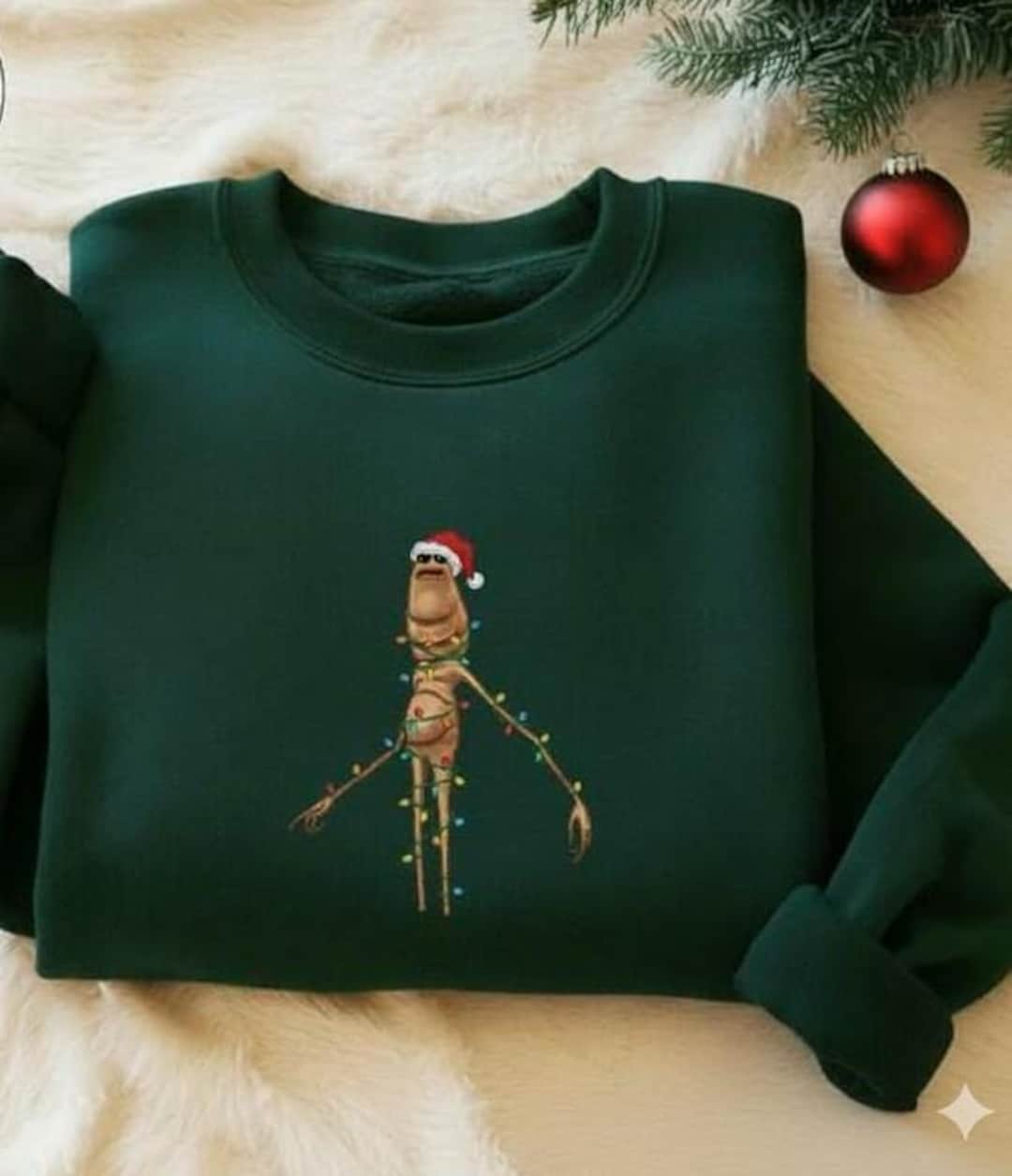 Marcus the Worm T-shirt, Funny Christmas Lights Shirt, Weirdcore ...