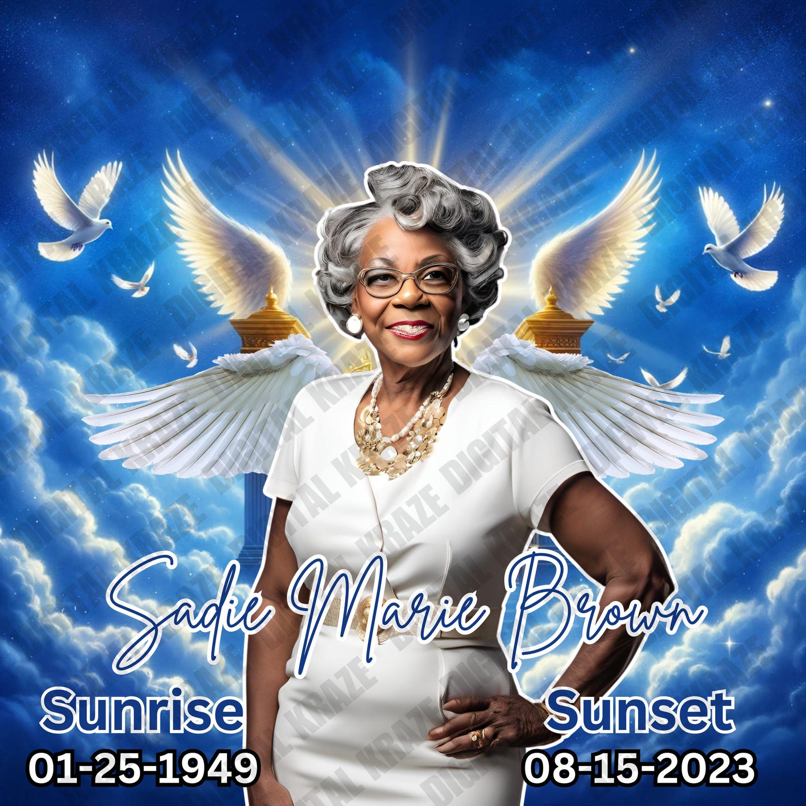 Memorial Backdrop Bundle | 4 Designs Memorial Background | Stairs to ...