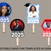 2025 DIY Graduation Fans | Editable Canva Frame Drag & Drop | Easy Edit ...