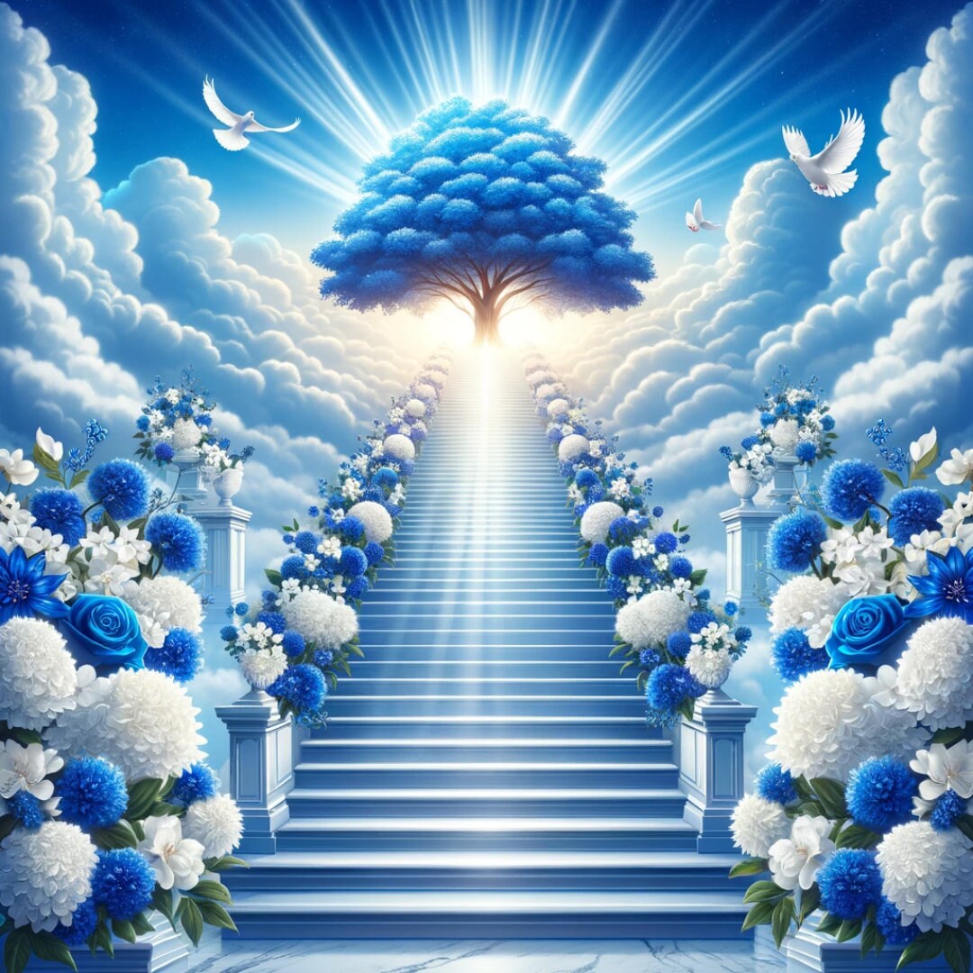 Memorial Backdrop Bundle | 5 Designs Memorial Background | Stairs to ...