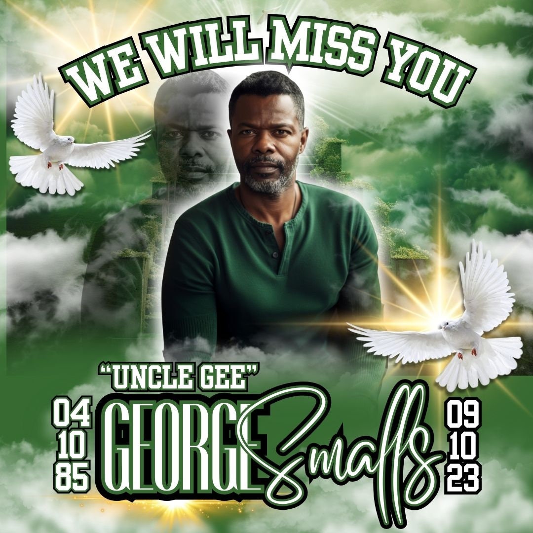 Memorial Editable Design Green (canva) | Loved Ones | in Loving Memory | We Will Miss You ...