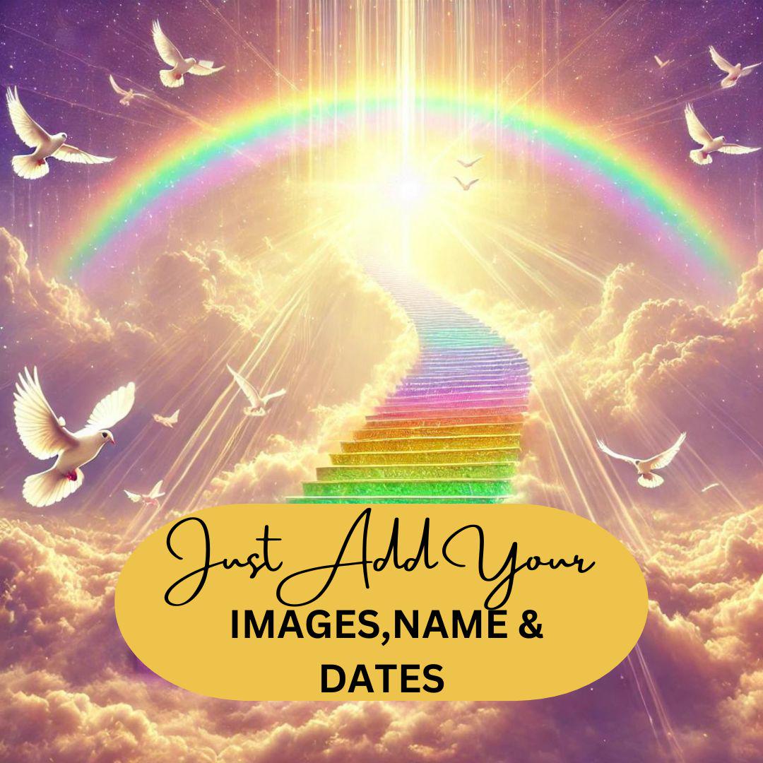 Memorial Backdrop Bundle | 4 PNG Designs Memorial Background | Stairs ...