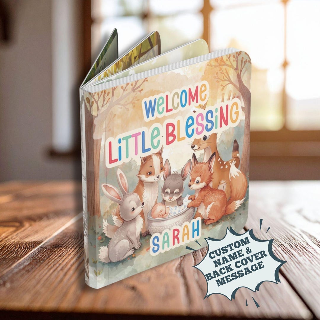 Personalized Christian Board Book for Baby, Baptism, Baby Shower ...
