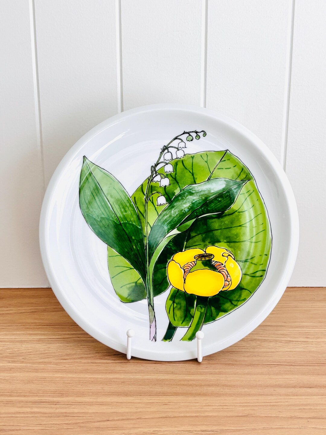 Vintage 70's Ikea Marguerite Walfridson Midsommar Botanical Ceramic ...