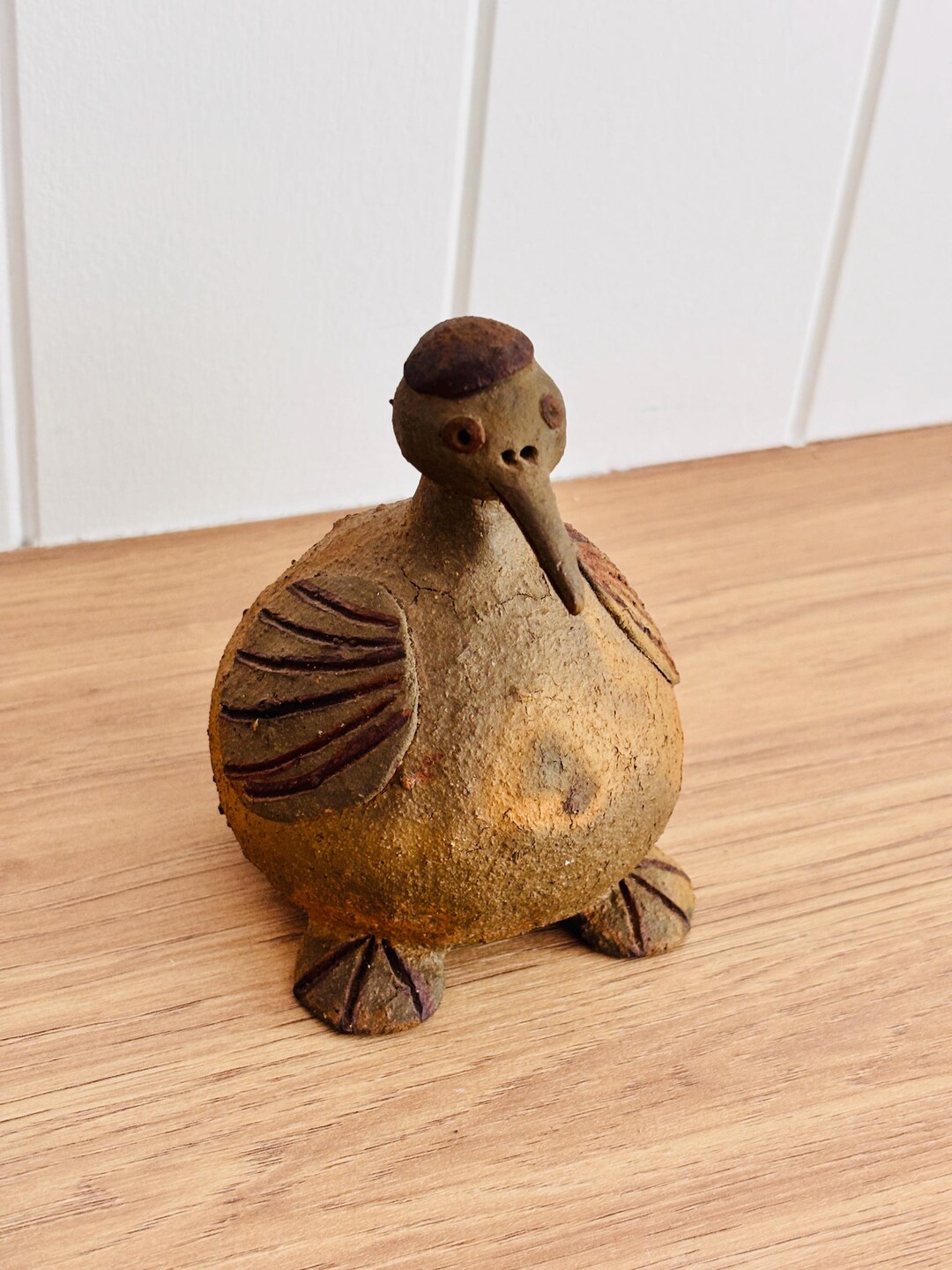 Vintage Mid Century Whimsical Pot Bellied Bird Sculpture Possibly Dora ...