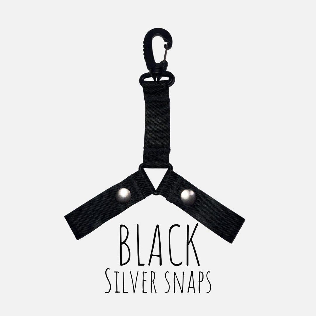 Single BLACK - Cheer Pom Holder Bag Strap – Cheerleading Pom Accessory ...