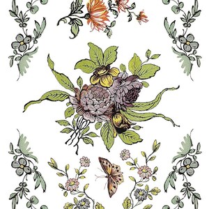 Fairytale Florals Transfer by IOD - Etsy