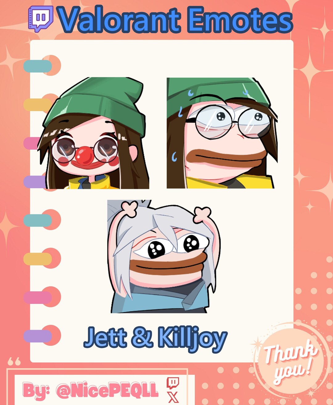 Valorant Emote Pack Jett & Killjoy / Chibi Emotes / Jett Valorant ...