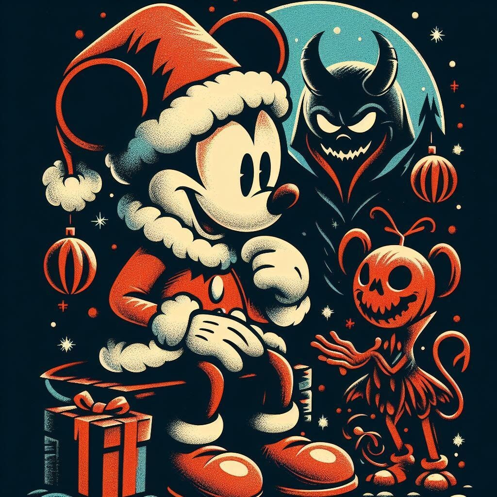 Dark Mickey Mouse Evil Mickey Mouse - Etsy