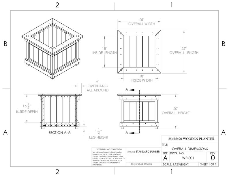 Planter Box DIY Plans, Box Planter Plans, Small Planter Plans, Garden ...