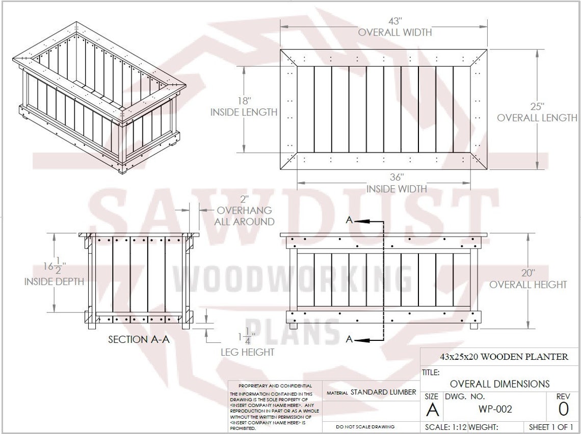 BIG Planter Box DIY Plans, Box Planter Plans, Big Planter Plans, Garden Planter Plans, Flower ...