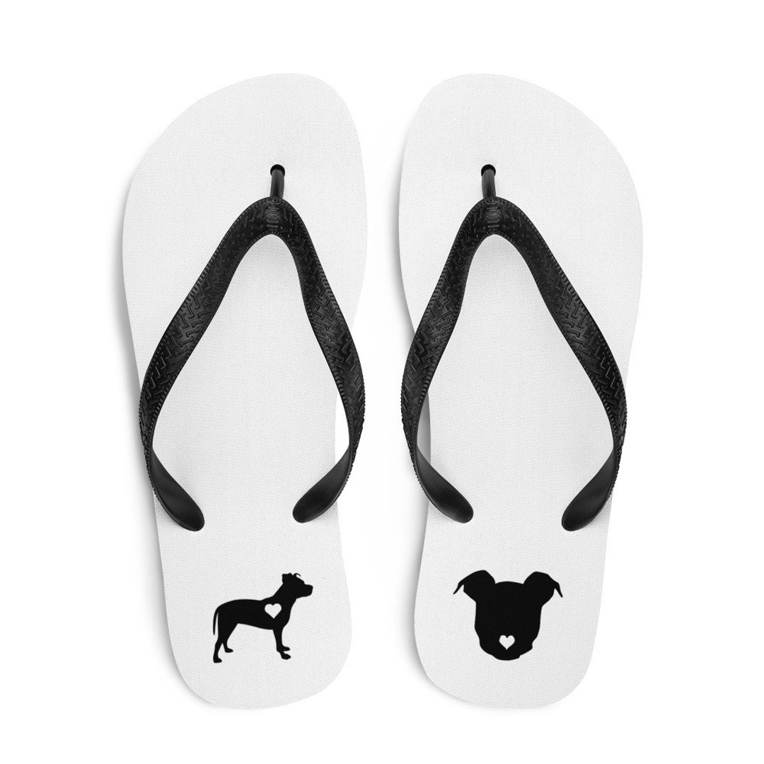 Dog Silhouette Flip-flops for Dog Lovers - Dog Flip Flop Sandals - Etsy